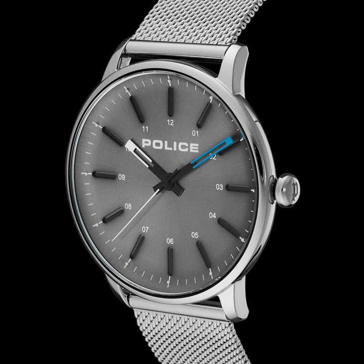 Police Norman Grey Dial Silver Mesh Men's Watch | Australia – Silver Steel