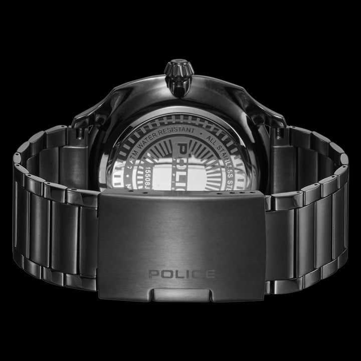 Police Baxley Black & Rose Gold Men's Watch | Australia – Silver Steel