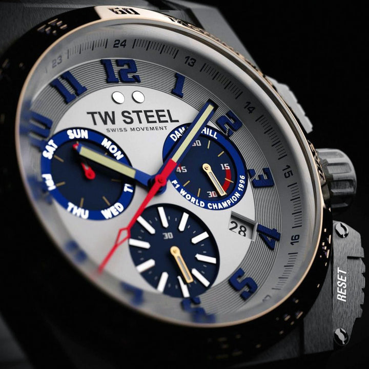 TW STEEL FAST LANE DAMON HILL LIMITED EDITION SWISS CANTEEN WATCH TW10 ...